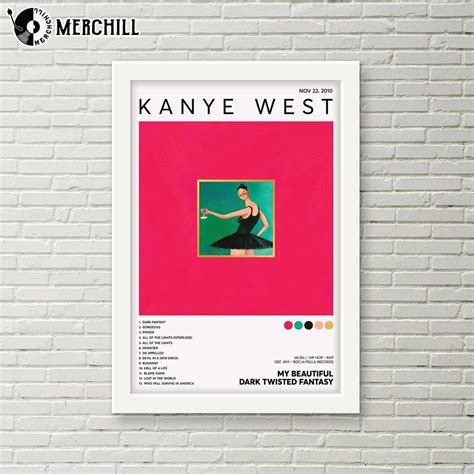 My Beautiful Dark Twisted Fantasy Album Cover Poster Kanye West T