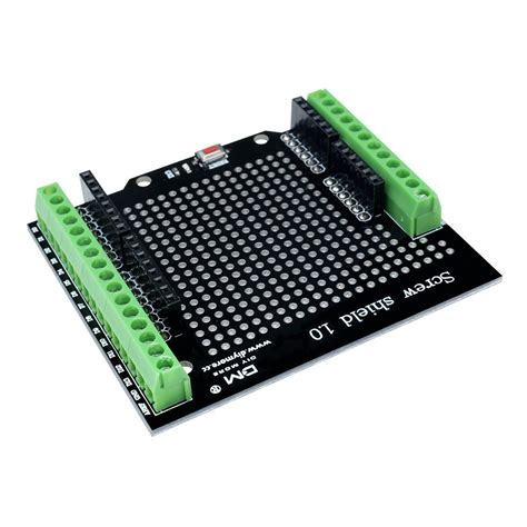 Proto Screw Shield Assembled Arduino Compatible Black Pcb Arduino