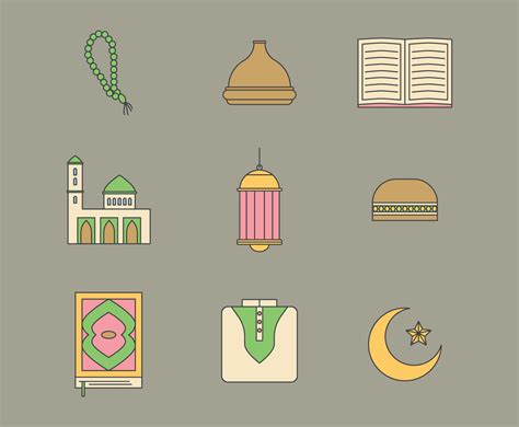 Islamic Icons Vector Art Graphics Freevector
