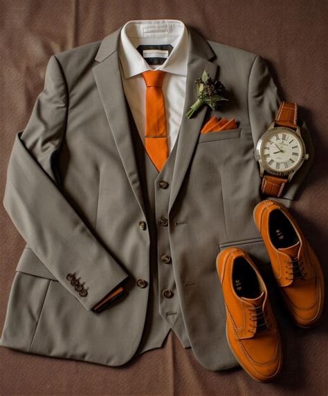 Premium Photo Elegance Captured A Grooms Wedding Day Details