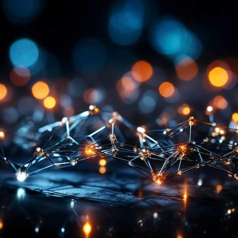 Premium Photo Technology Network Background