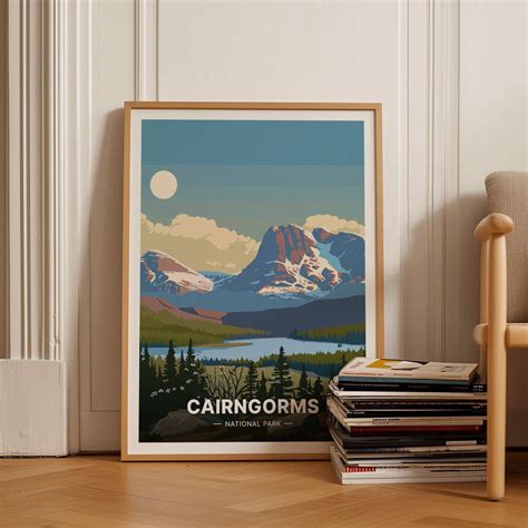 Cairngorms National Park Scottish Highlands Winter Art Stretched