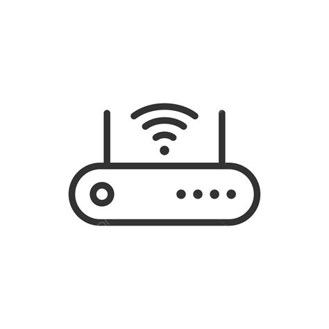 Flat Style Wifi Router Icon On White Background Vector Broadband Wifi Vector Png And Vector