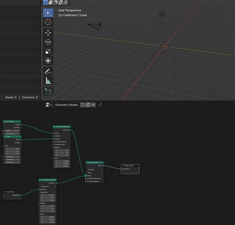 boolean modifier how to intersect an instanced object to another mesh