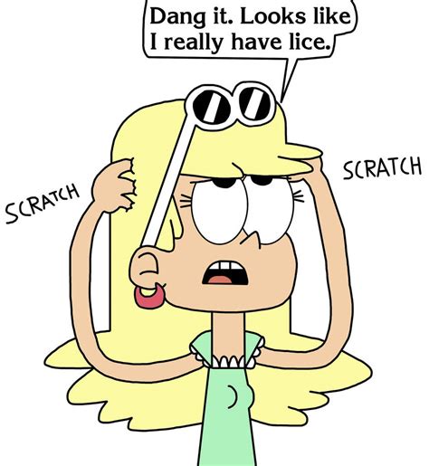 Leni Loud Scratching Her Hair By Nicholasvinhchaule95 On Deviantart
