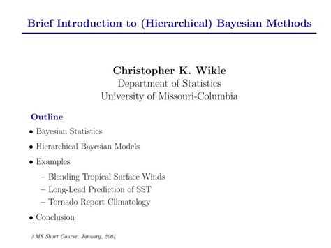 Pdf Brief Introduction To Hierarchical Bayesian Methods