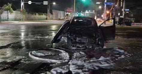 경기 양주 사거리 교차로서 트럭과 Suv 차량 화재‥2명 대피