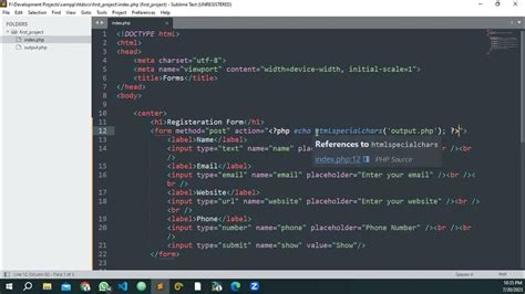 How To Create Forms In Php With Proper Validations In Php Youtube