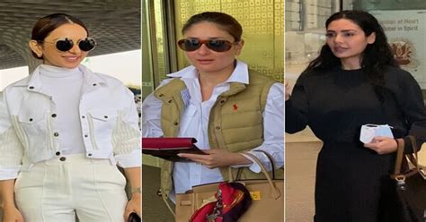 Kareena Kapoor Rakul Preet Singh And Esha Guptas Airport Diaries