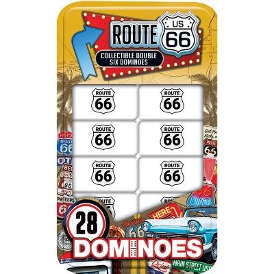Masterpieces Officially Licensed Route 66 Café 28 Dominoes Game For Families Target
