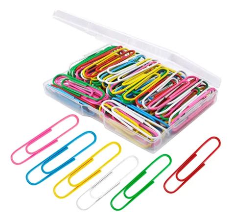 Clips De Papel Jumbo Grandes De Colores Surtidos 100 Unida Cuotas Sin