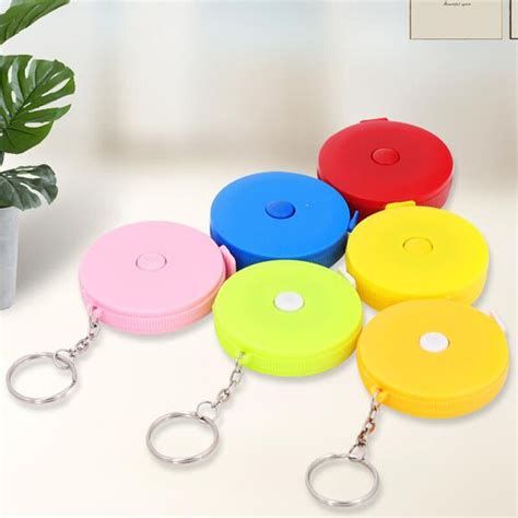 측정 높이 미니 키 체인 부드러운 자 바디 테이프 측정 테이프 재봉 도구 C5 15m 개폐식 테이프 인치 Aliexpress