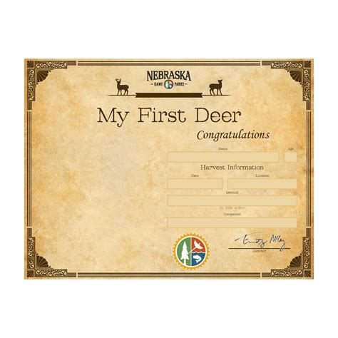 Harvest Printable Certificates