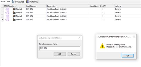 Solved Inventor 2022 Cannot Add A Duplicate Virual Part Autodesk