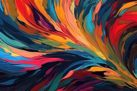 Abstract Brush Strokes Background Textured With Generative Ai Stock Illustration Illustration