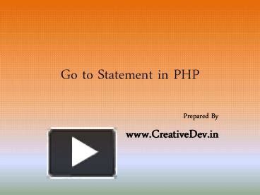 PPT Goto Statement In PHP Learn In Mins PowerPoint Presentation Free To Download Id