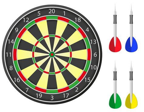 Darts Vector Illustration Vector Art At Vecteezy