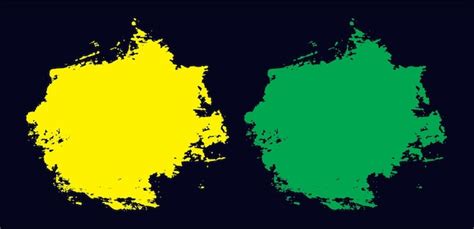 그런 지 브러쉬 스트로크 프리미엄 벡터