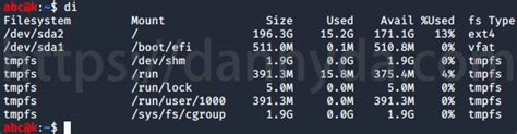 How To Check Linux Diskpartition Information Alternative To Df