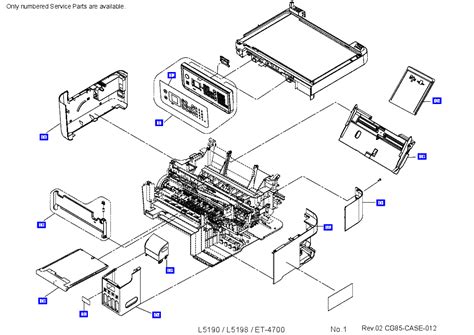 Epson Printer Parts Diagram For 4833 Printer Parts Diagram A
