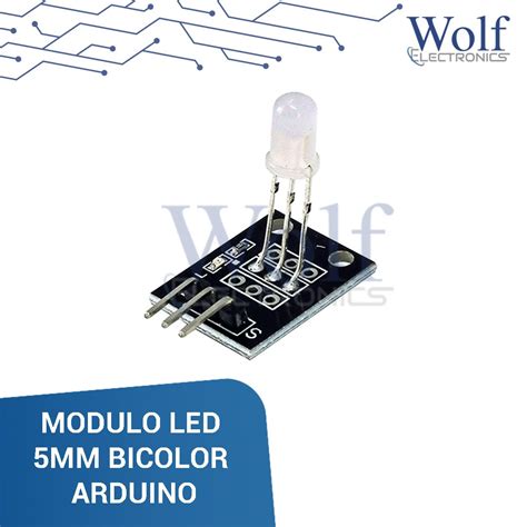 Modulo Led 5mm Bicolor Arduino 25v 10ma Wolf Electronics Wolf
