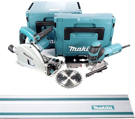 Makita Meu029j Invalzaag And Decoupeerzaag Combiset Met Geleiderail Bol