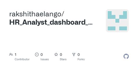 Github Rakshithaelangohranalystdashboardexcel
