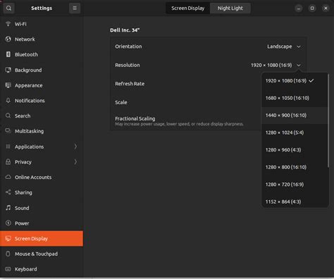 multiple monitors ubuntu 22 04 newly created screen resolution not selectable ask ubuntu