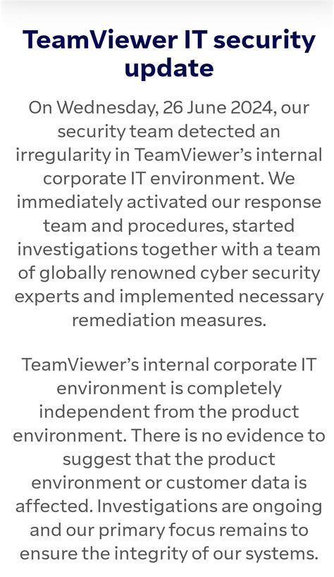 El Farouk Mohamed Mokrani On Linkedin Teamviewer Cybersecurity