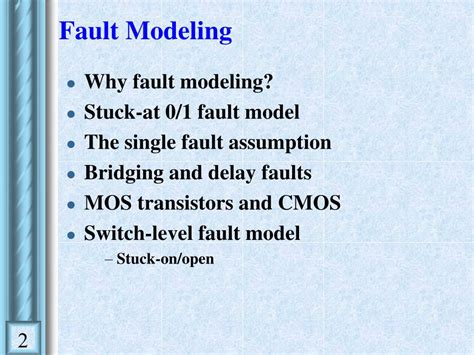 ppt 4 fault modeling powerpoint presentation free download id 3471360