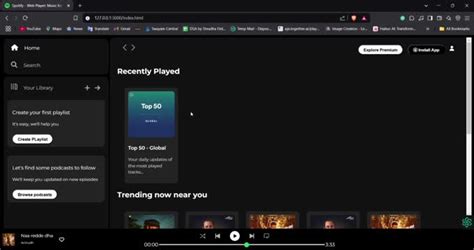 webdevelopment html css spotifyclone frontenddevelopment github