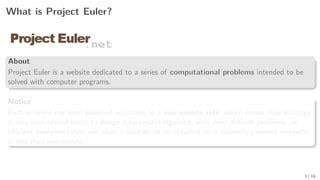 Project Euler In Python PDF
