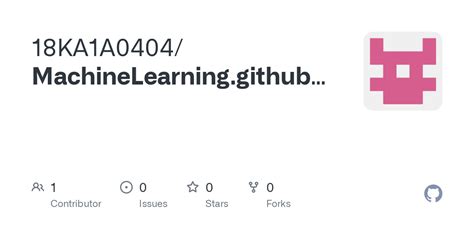 MachineLearning Github Io Machine Learning Pdf At Main KA A MachineLearning Github Io