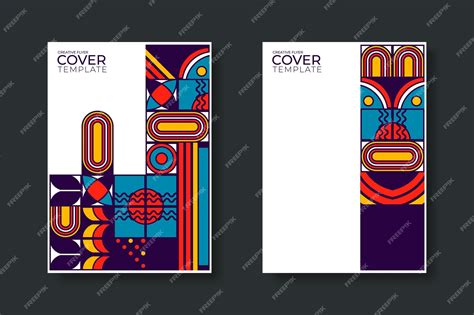 Premium Vector Abstract Geometric Shapes Pattern Bauhaus Minimal Art Design Background Modern