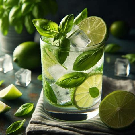 Clementine Basil Refresher Mocktail Rezept