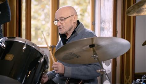 Frail Phil Collins 73 Makes Emotional Return To His Drum Kit In