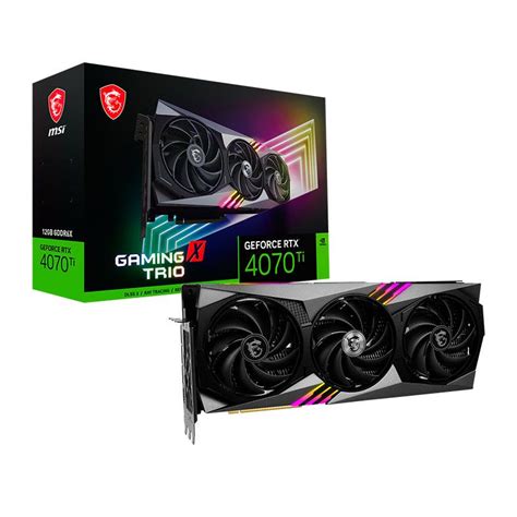 Placa De Video Msi Geforce Rtx 4070 Ti Gaming X Trio 12gb Gddr6x 192 Bits 912 V513 008 Pichau