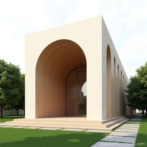 Parametric Architecture In A Park Stable Diffusion Online