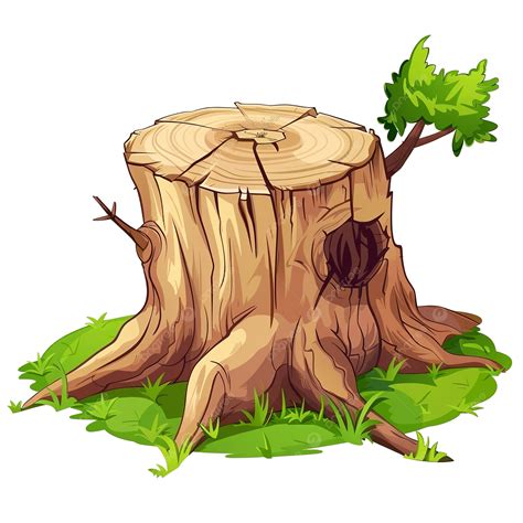 그루터기 만화 큰 나무 그루터기 나무 그루터기 잔디 Png 일러스트 및 이미지 에 대한 무료 다운로드 Pngtree