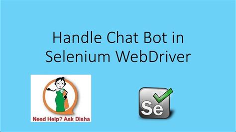 how to handle chat bot in selenium webdriver using java youtube