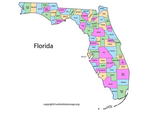 Florida County Map Map Of Florida Counties And Cities