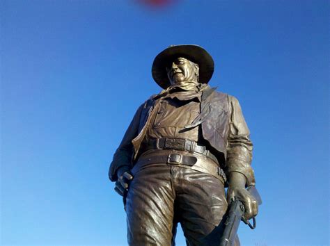 John Wayne Statue At Home