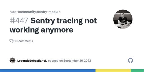 Sentry Tracing Not Working Anymore · Issue 447 · Nuxt Communitysentry