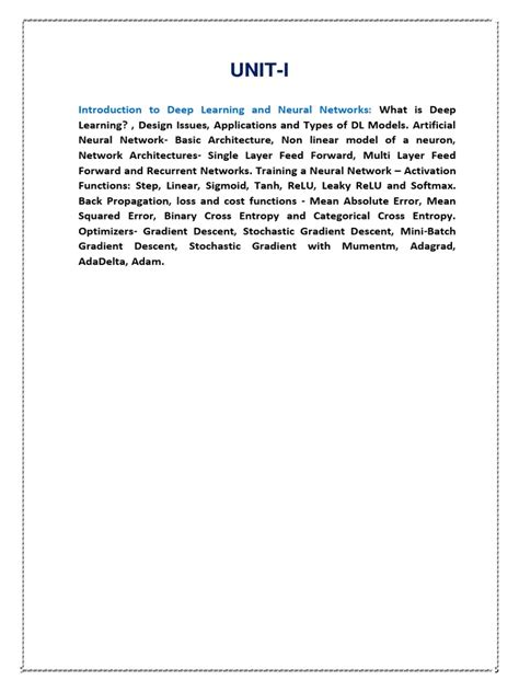 Deep Learning And Neural Networks Guide Pdf Artificial Neural Network