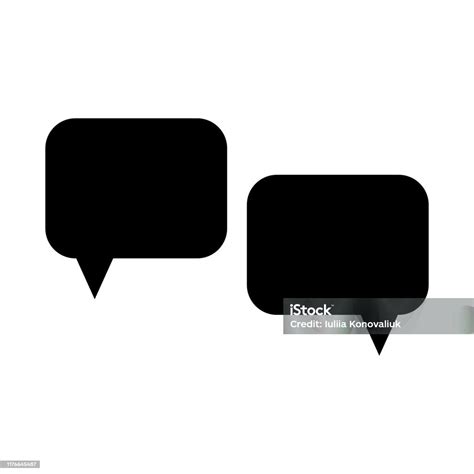 채팅 벡터 아이콘입니다 연설 거품 코멘트 대화 기호입니다 벡터 일러스트레이션 Brand Name Online Messaging Platform에 대한 스톡 벡터 아트 및