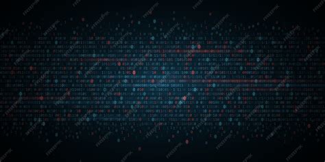 Premium Vector Abstract Programming Background Blue And Red Glowing