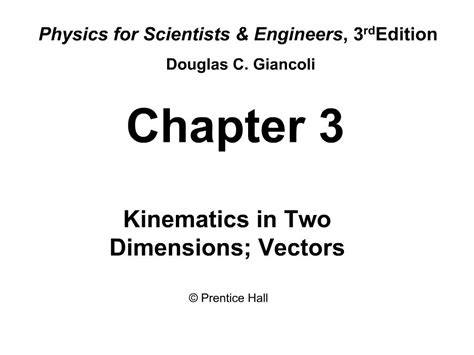 Ppt Kinematics In Two Dimensions Vectors Powerpoint Presentation