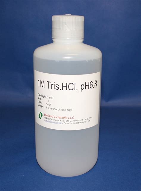 Ph Values Of Tris Hcl At Different Concentrations And Ph Values After