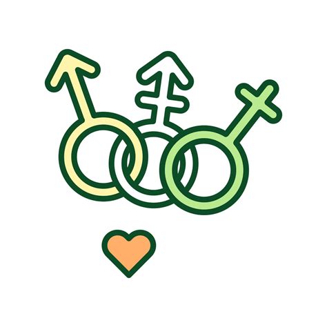 Gender Equality Rgb Color Icon Androgynous People Rights Gender Roles