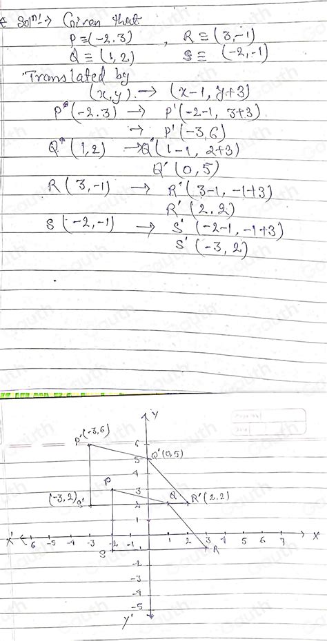 solved in exercises 15 18 graph quadrilateral pqrs with vertices p 2